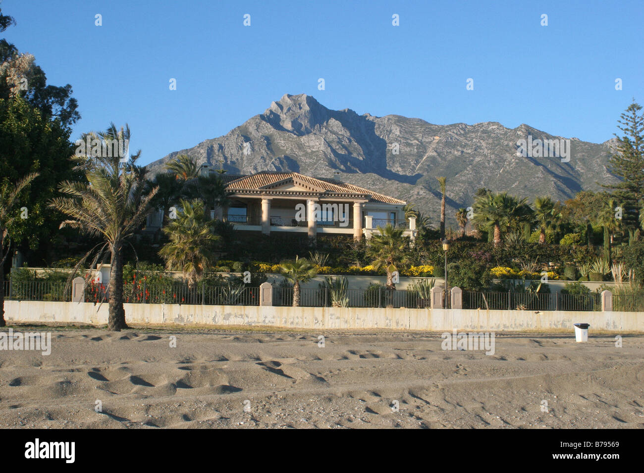 A house on the shore of Marbella, Spain Stock Photo - Alamy