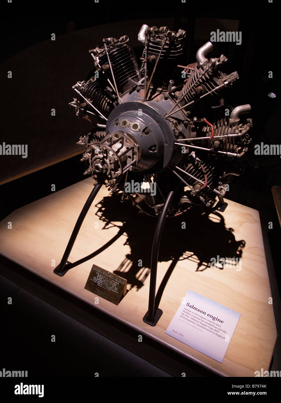 salmson aero engine Stock Photo - Alamy
