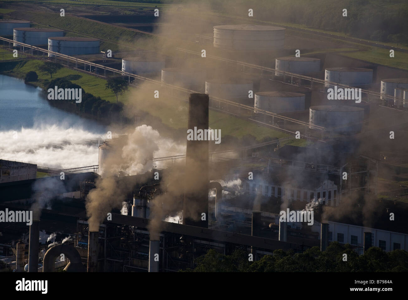 Sao Martinho ethanol and sugar plant Pradopolis city in Ribeirao Preto ...