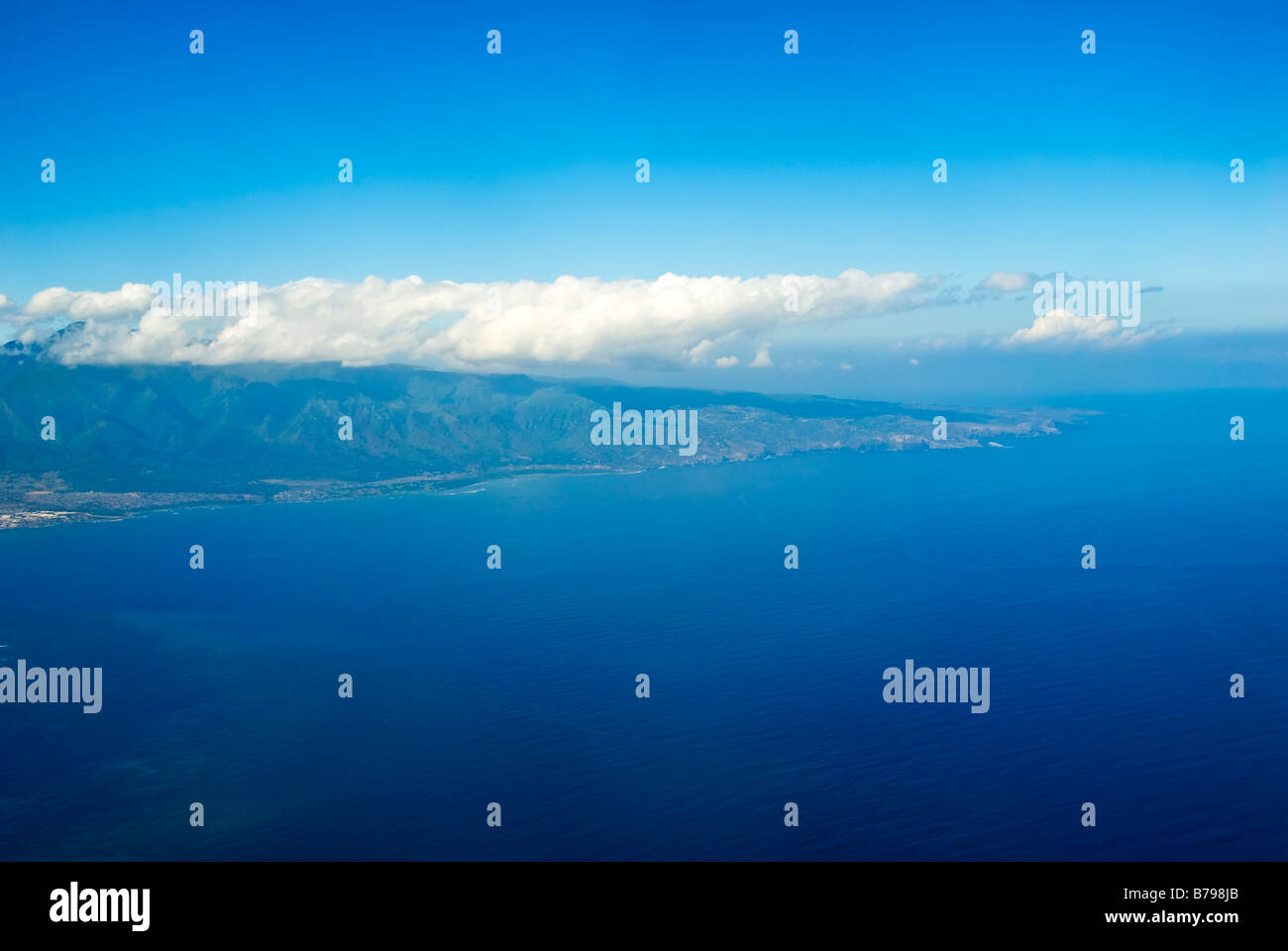 aerial view of maui hawaii shoreline Stock Photo - Alamy