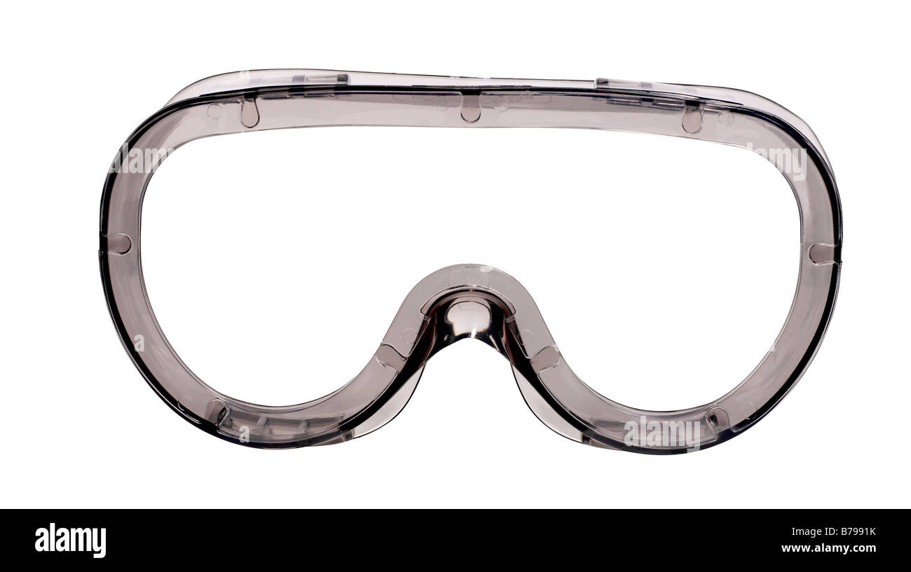 Safety glasses front view Cut Out Stock Images & Pictures - Alamy
