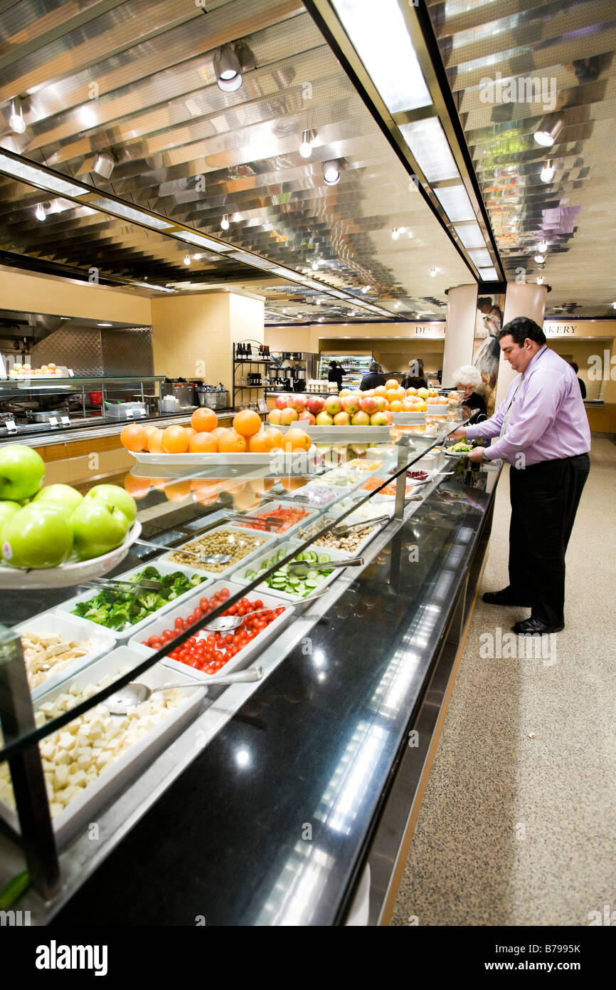Cafeteria salad bar - USA Stock Photo - Alamy