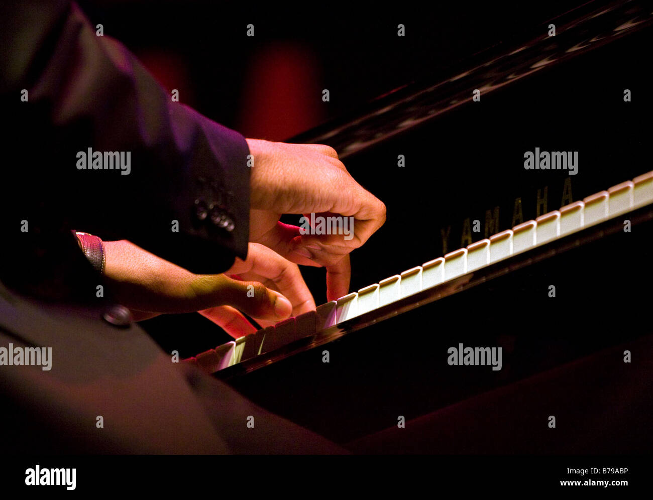 Piano Player Plays Grand Piano High Resolution Stock Photography and ...