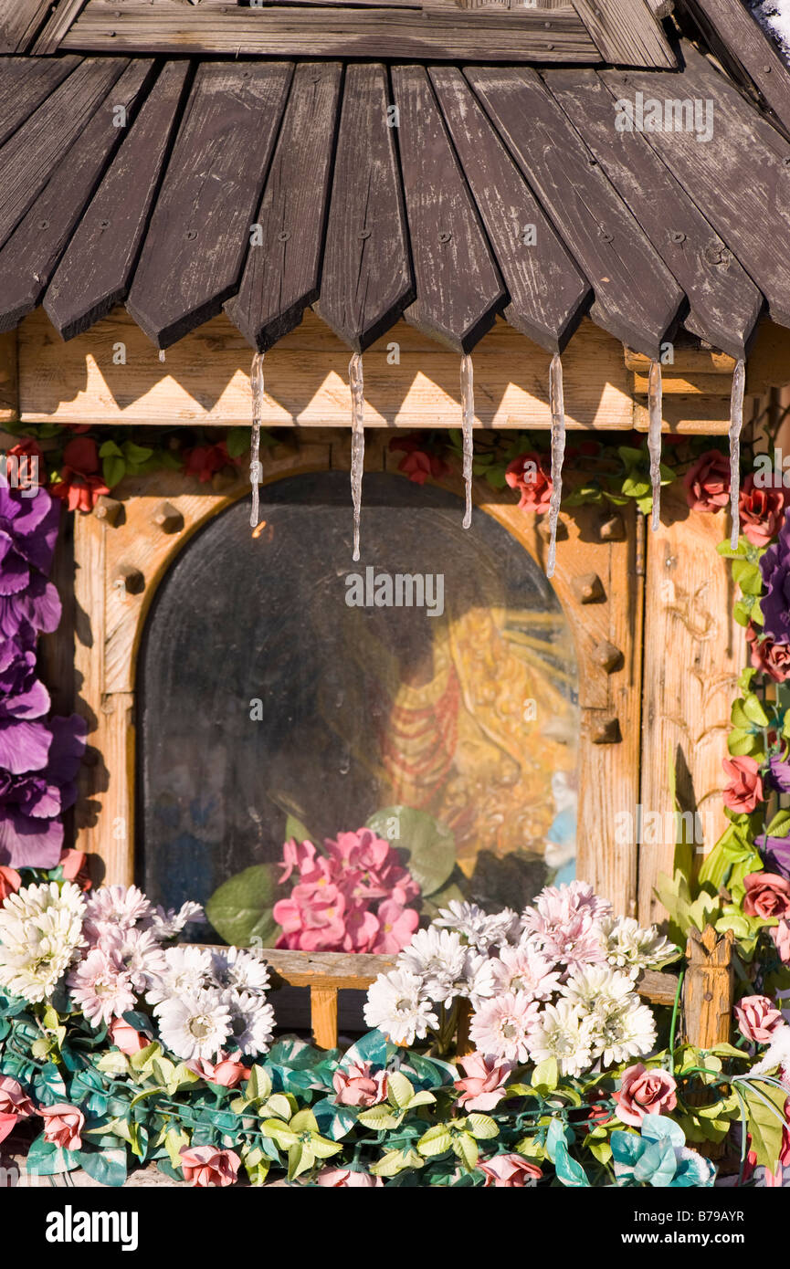 Wayside shrine Tatra Mountains Podhale Region Poland Stock Photo - Alamy