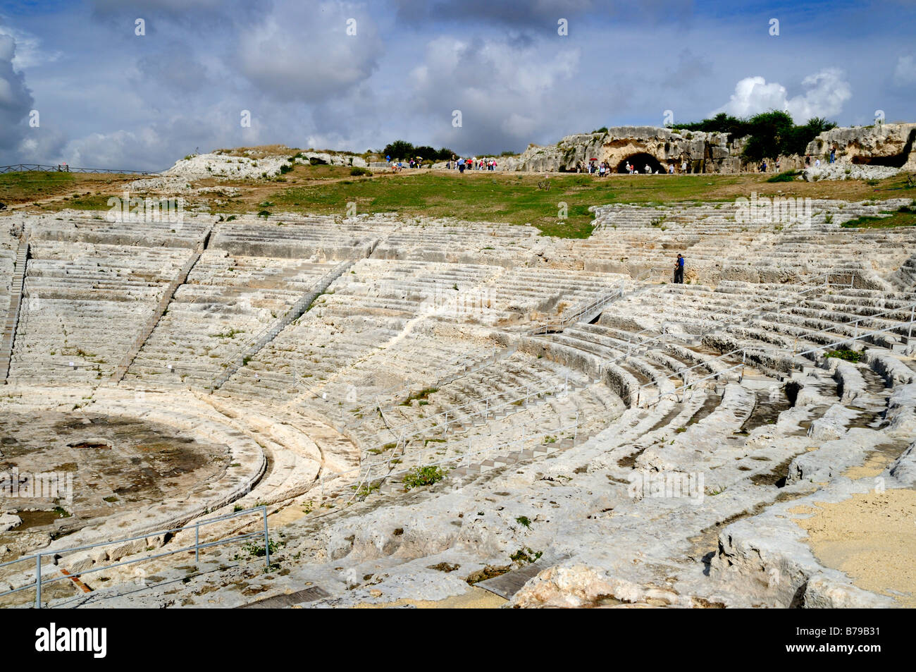 The Greek Theatre in the Neopolis Archaeological Zone of Syracuse ...