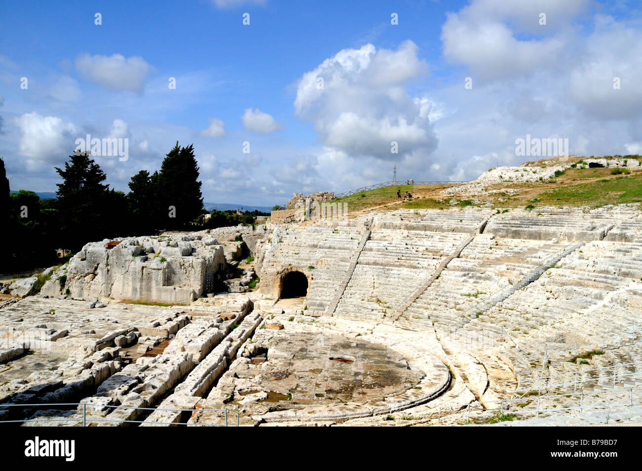 The Greek Theatre in the Neopolis Archaeological Zone of Syracuse ...