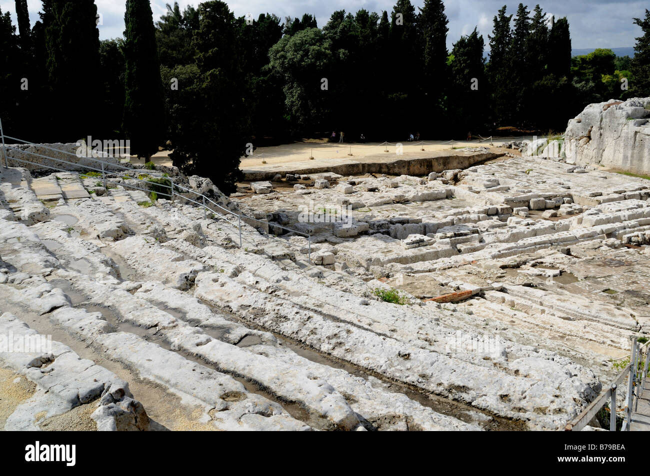 The Greek Theatre in the Neopolis Archaeological Zone of Syracuse ...