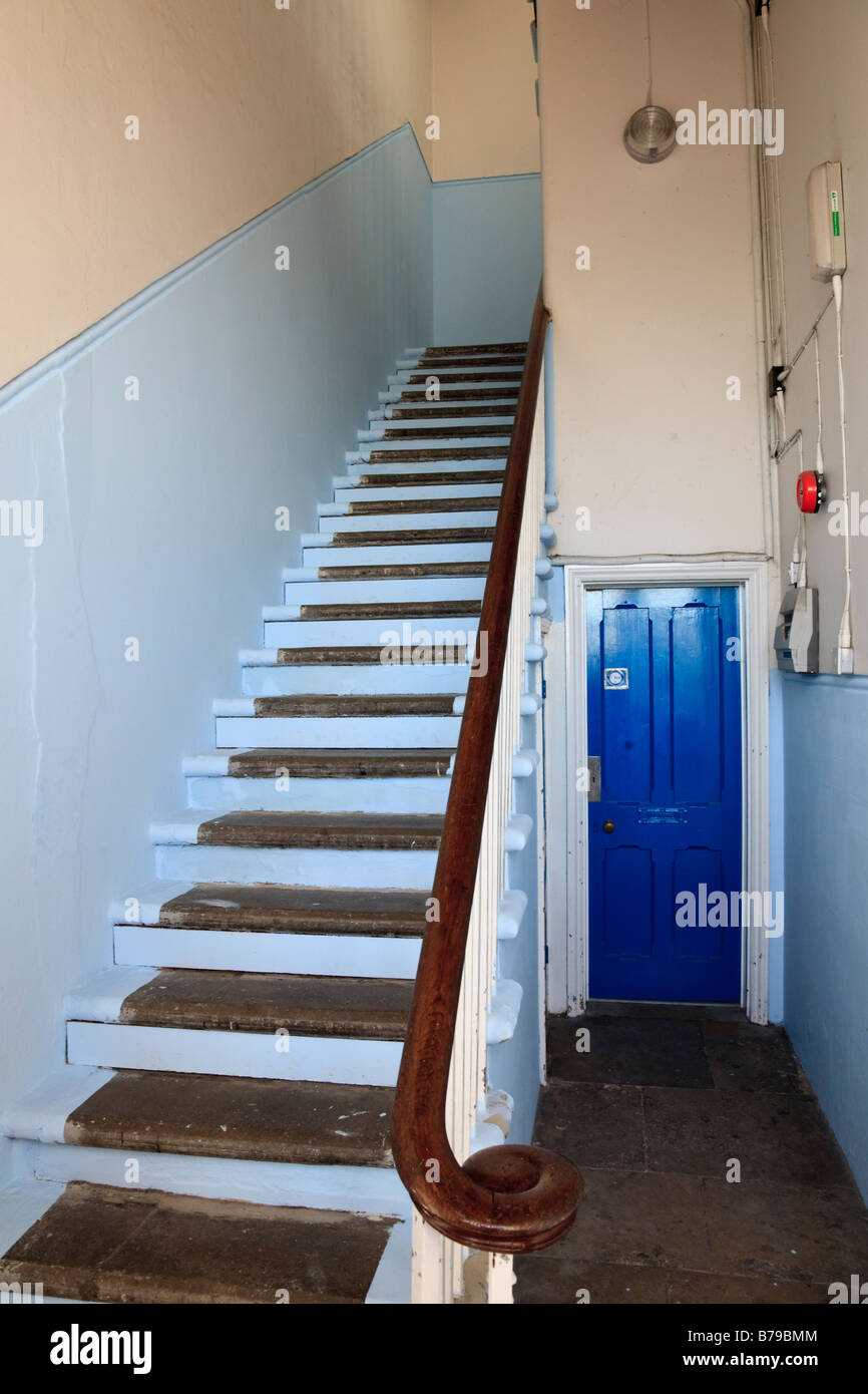 Pale Blue and Cream Stairway in the Sailors' Church, Ramsgate Royal ...