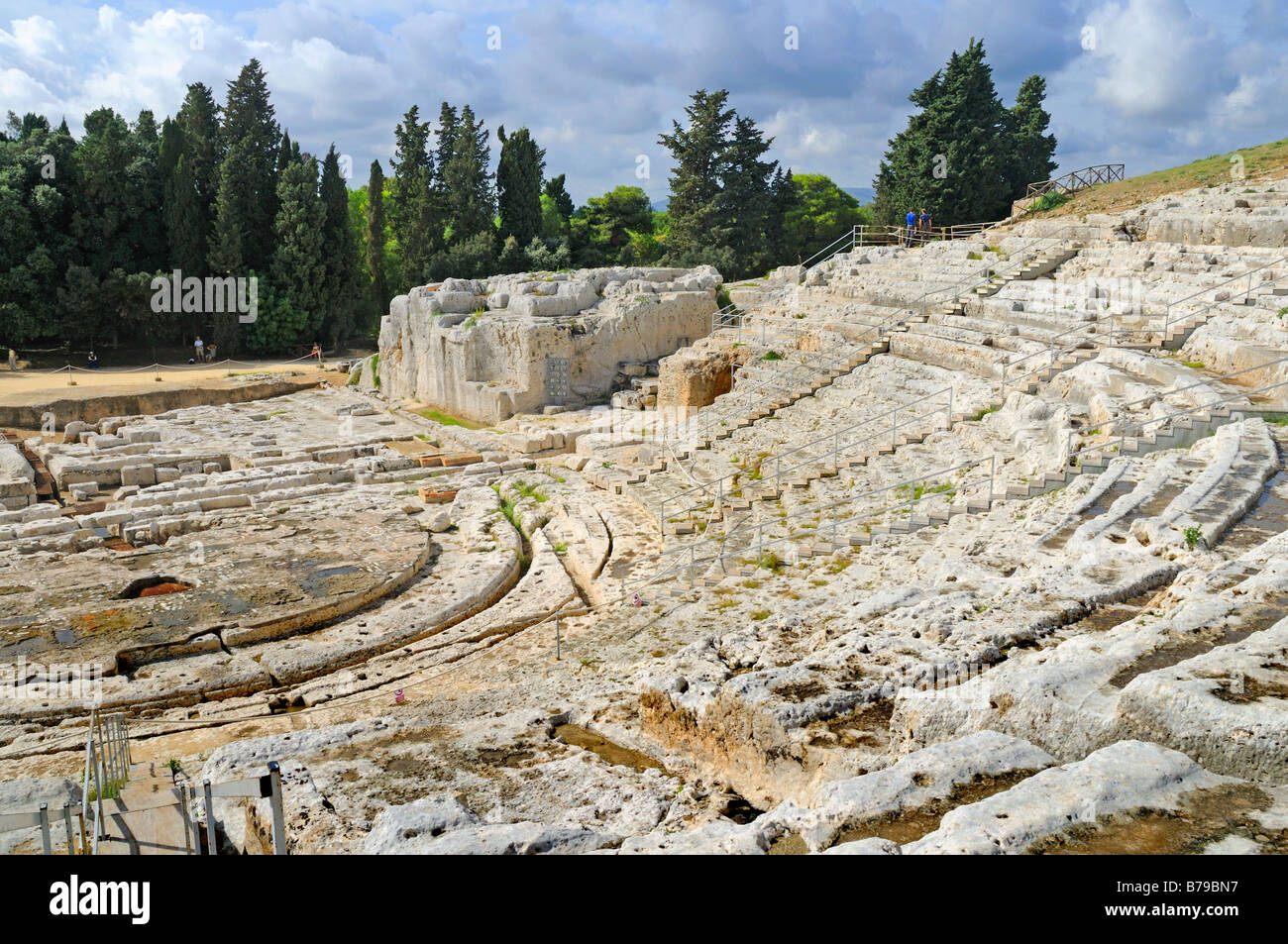 The Greek Theatre in the Neopolis Archaeological Zone of Syracuse ...