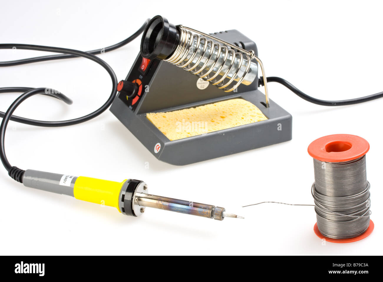 soldering station isolated on white background Stock Photo - Alamy