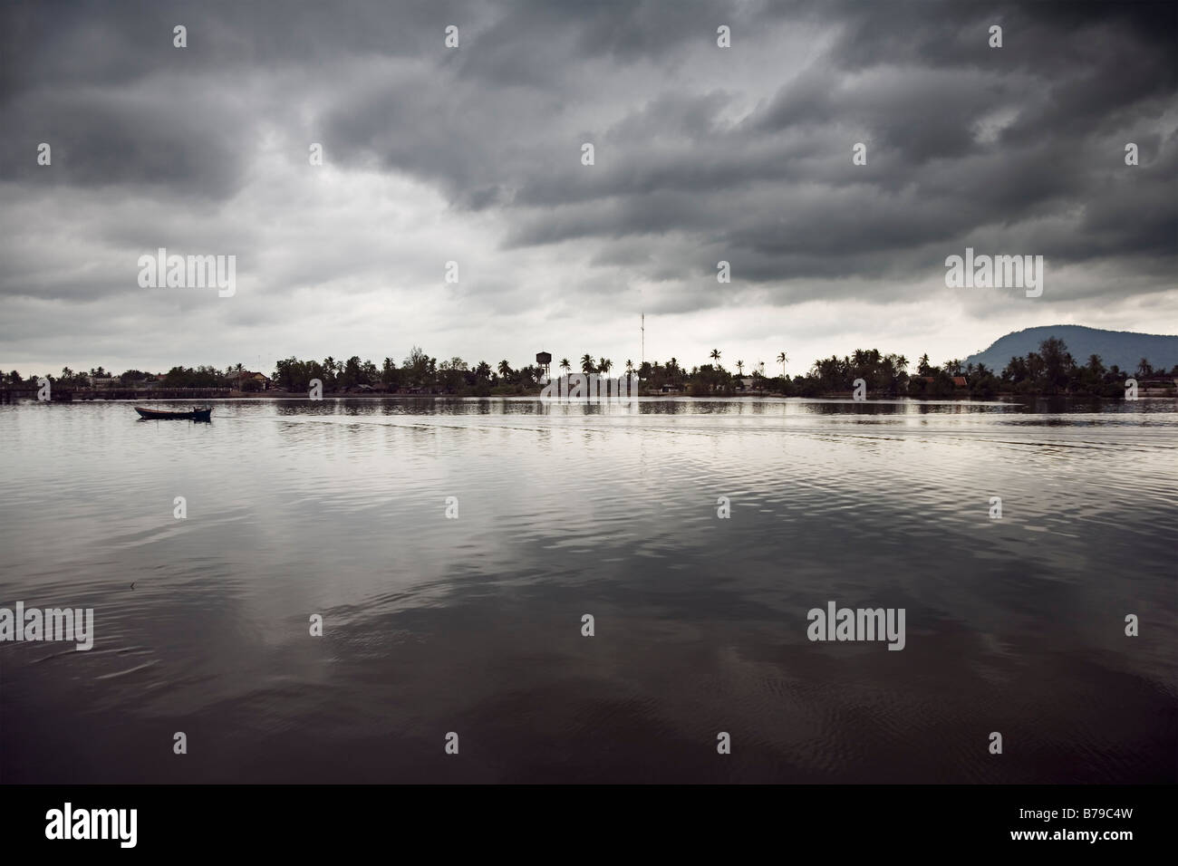 Kampot river boat hi-res stock photography and images - Alamy