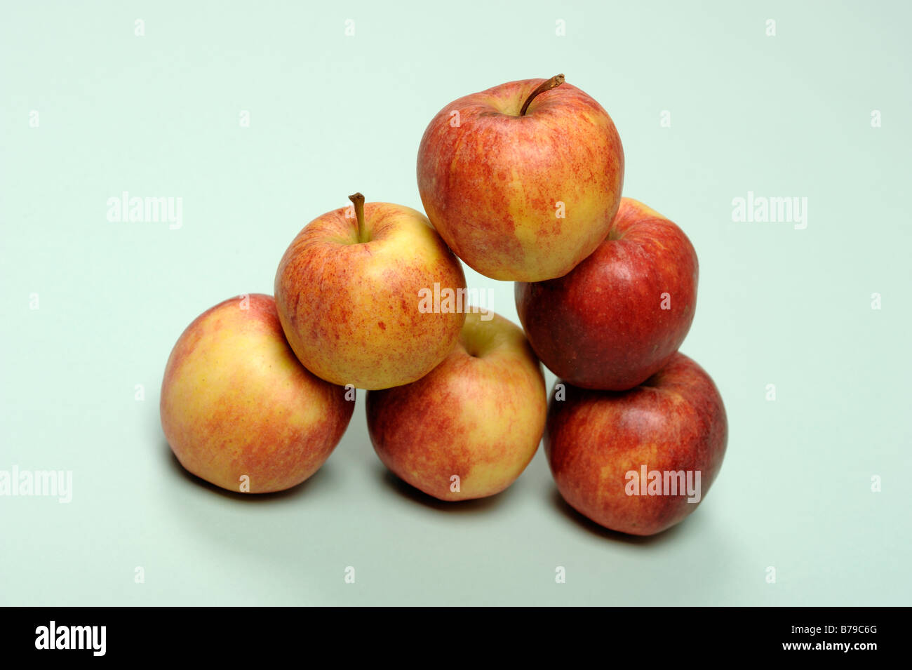 Six Royal Gala apples Stock Photo - Alamy