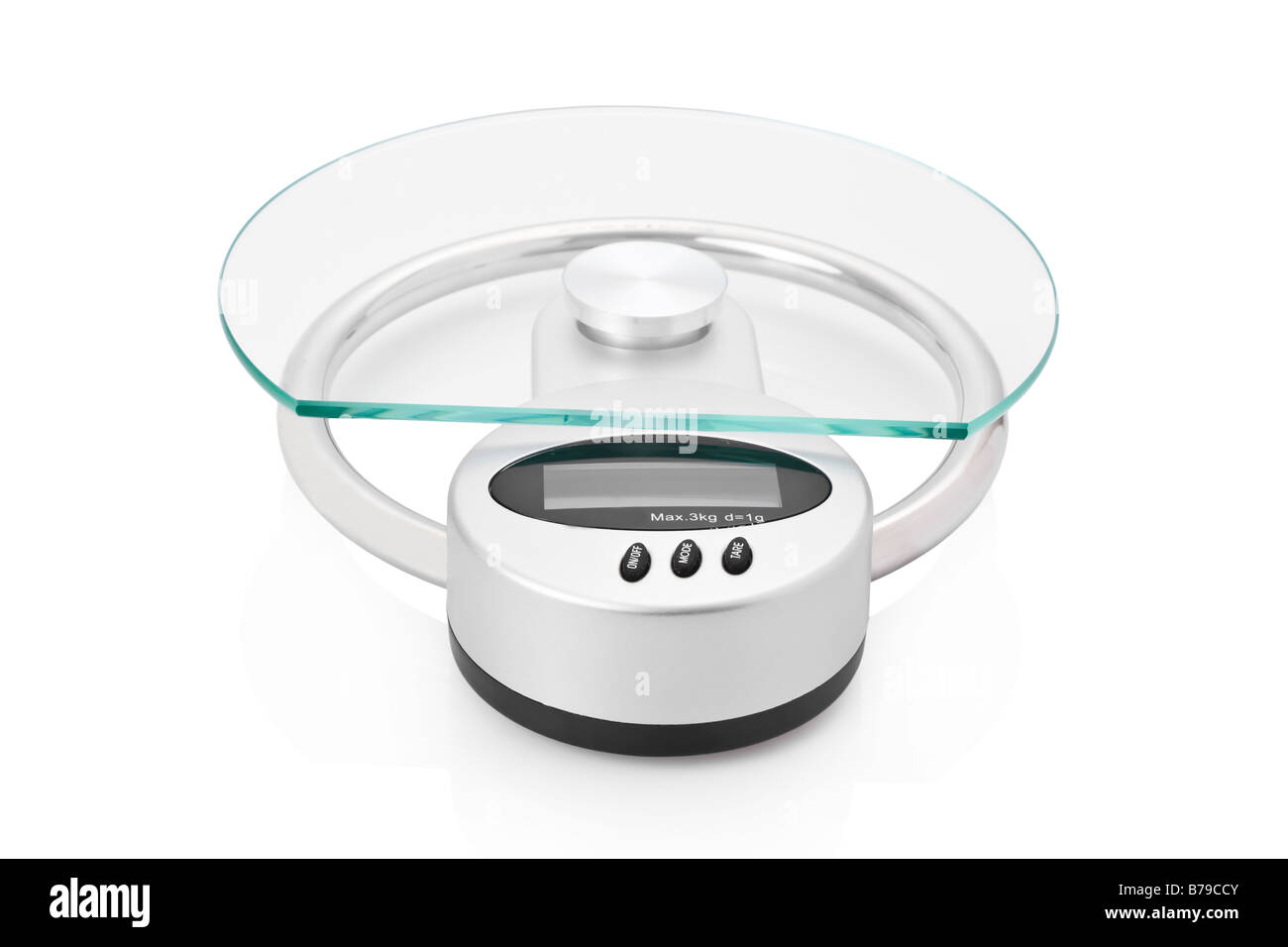 Modern digital kitchen scale isolated on white background Stock Photo ...