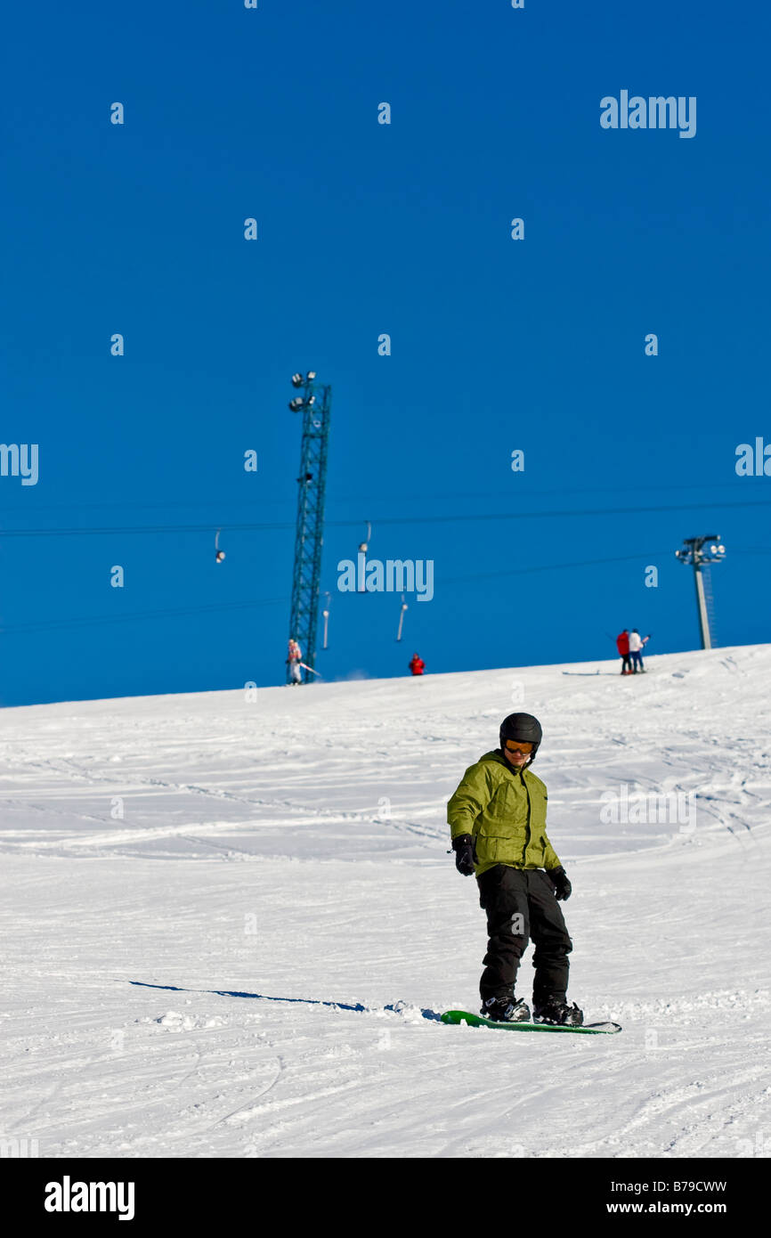 portrait of a boy snowboarding Stock Photo - Alamy