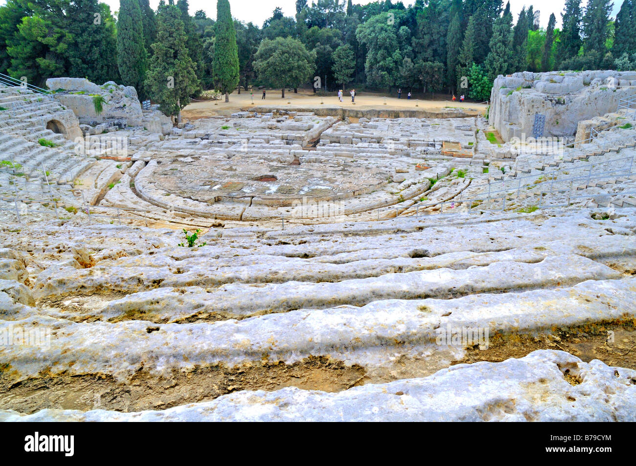 The Greek Theatre in the Neopolis Archaeological Zone of Syracuse ...