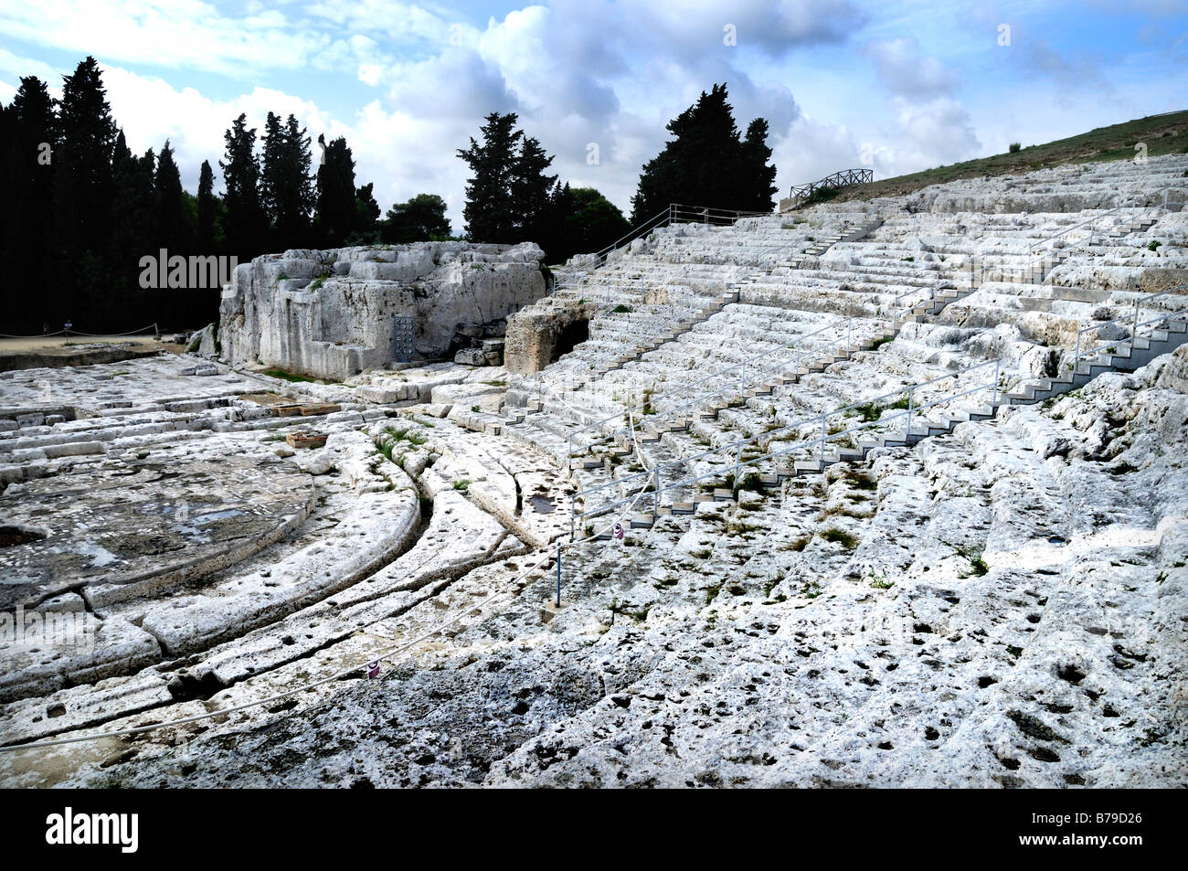 The Greek Theatre in the Neopolis Archaeological Zone of Syracuse ...