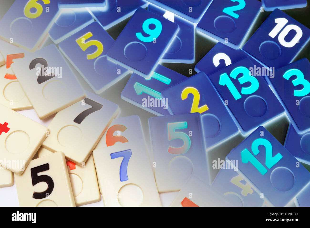 Plastic Number Pieces Stock Photo - Alamy