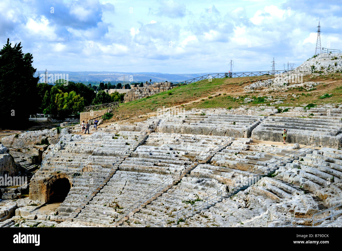 The Greek Theatre at Neopolis in Siracusa ( Syracuse) Sicily Italy ...