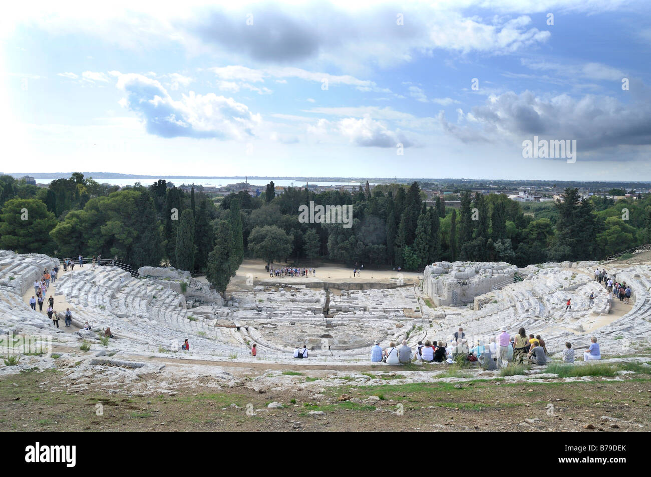 The Greek Theatre at Neopolis in Siracusa ( Syracuse) Sicily Italy ...