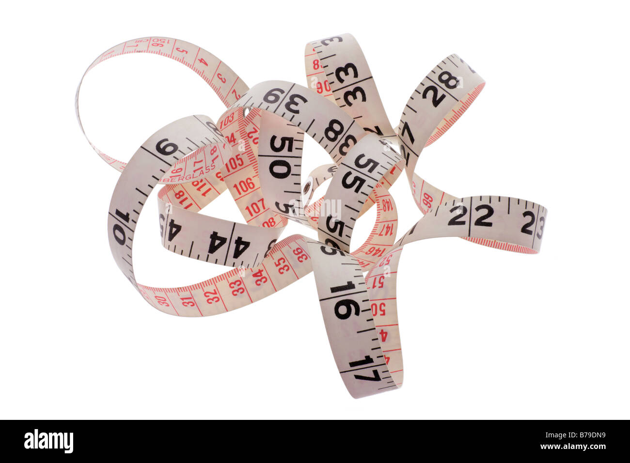 Isolated shot tape measure Cut Out Stock Images & Pictures - Alamy