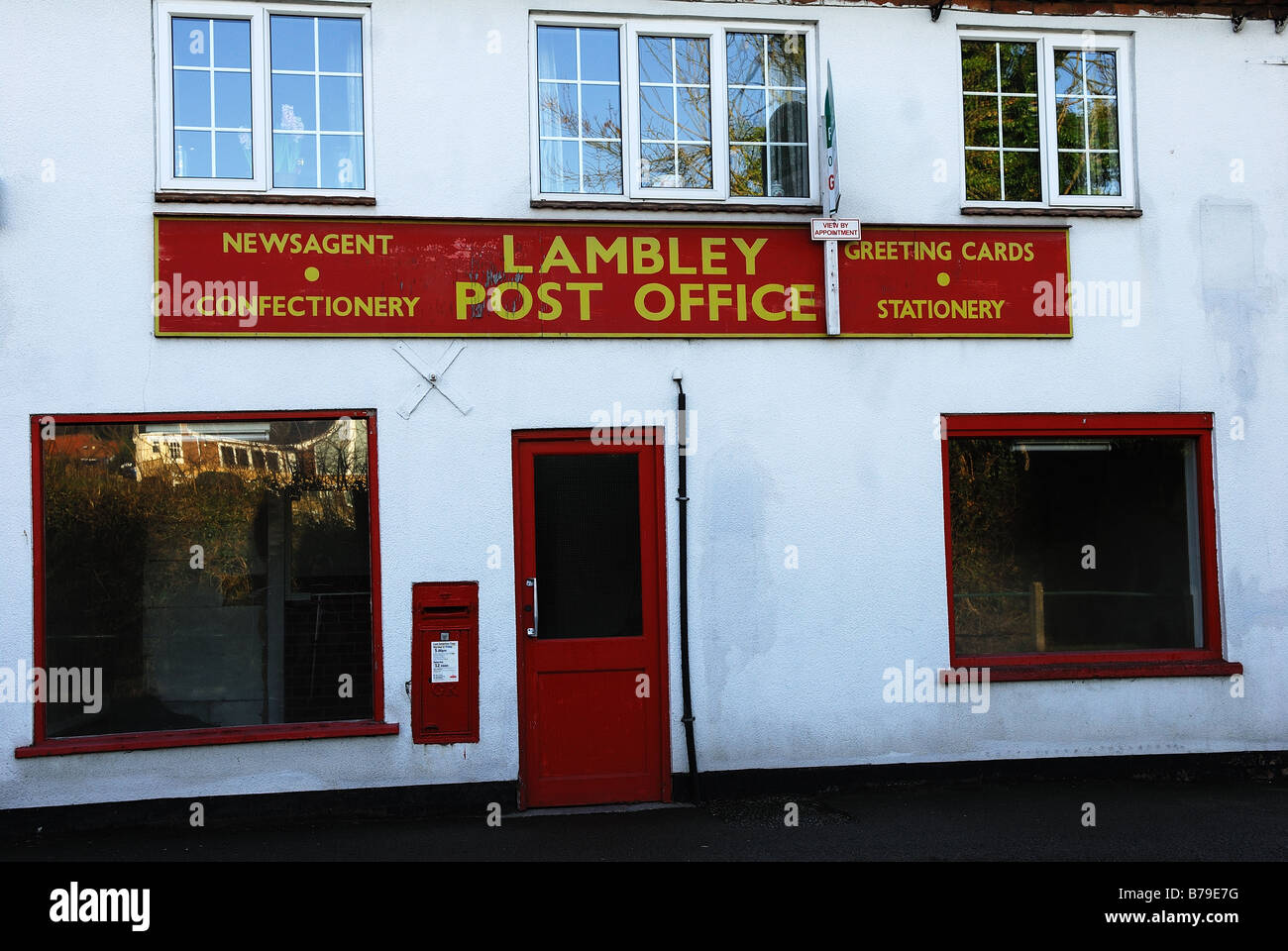Lambley Post Office Stock Photo - Alamy
