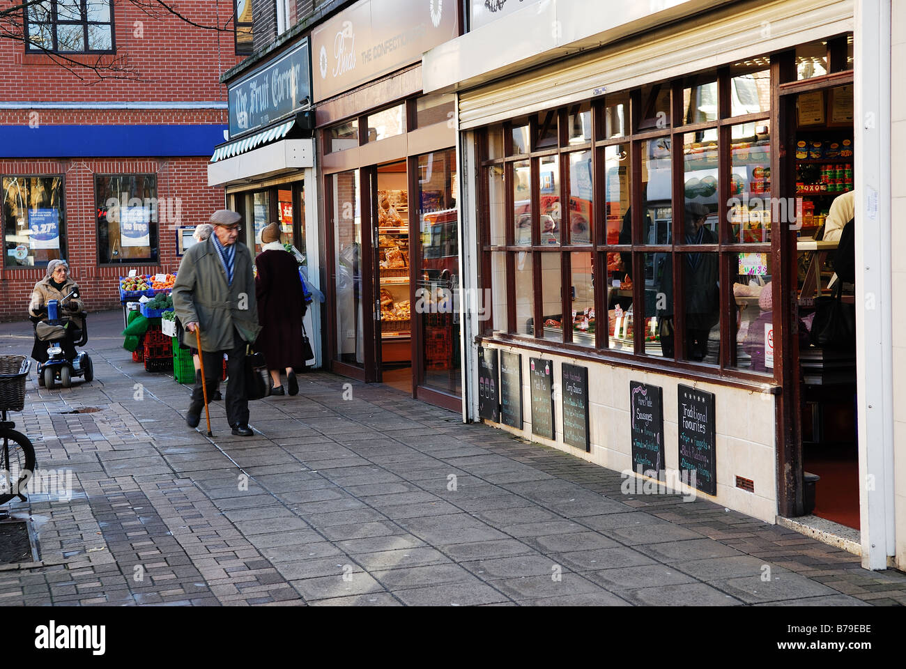 High Street Shops Stock Photo - Alamy