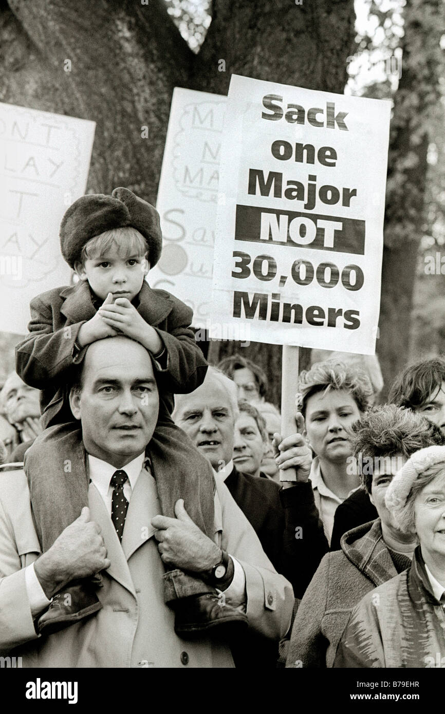 18th October 1992 Rally against pit closures in Stock Photo - Alamy