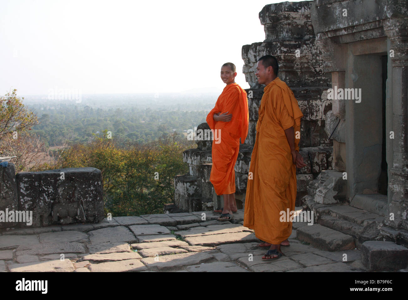 Monks at Angkor Wat Stock Photo - Alamy