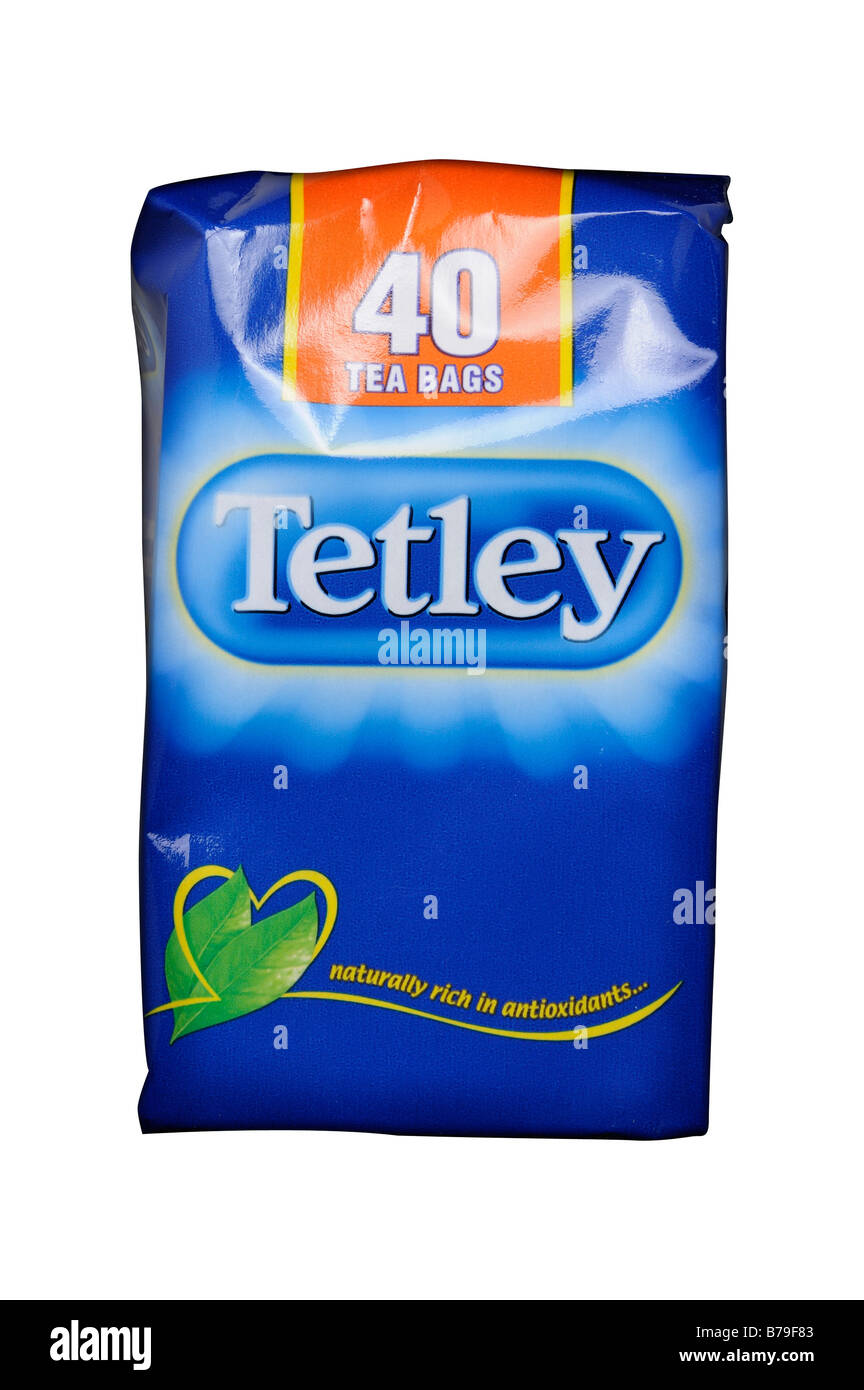 Tetley Tea Bags Box Stock Photo - Alamy