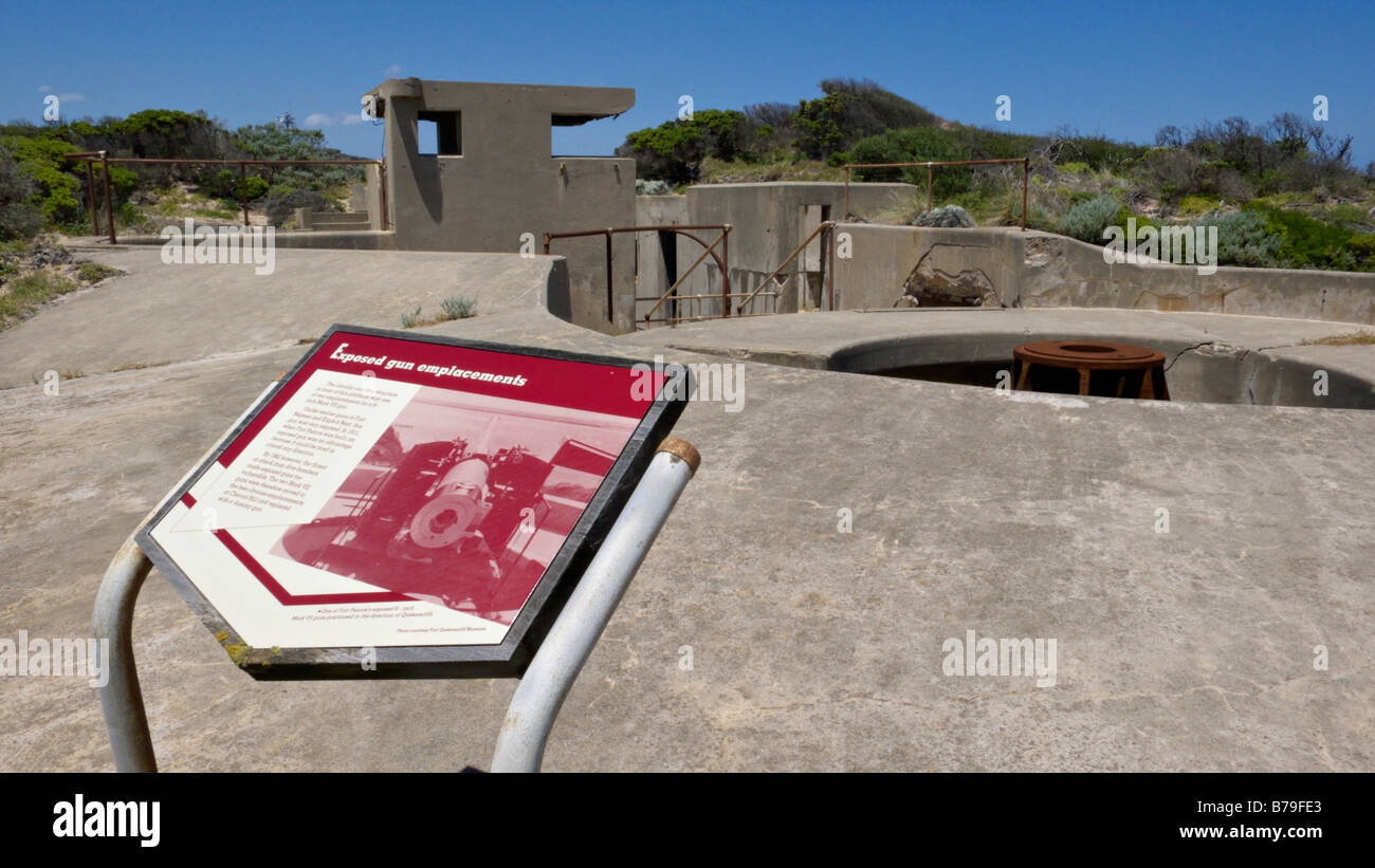 Gun emplacement at Fort Pearce, Point Nepean National Park, Australia ...