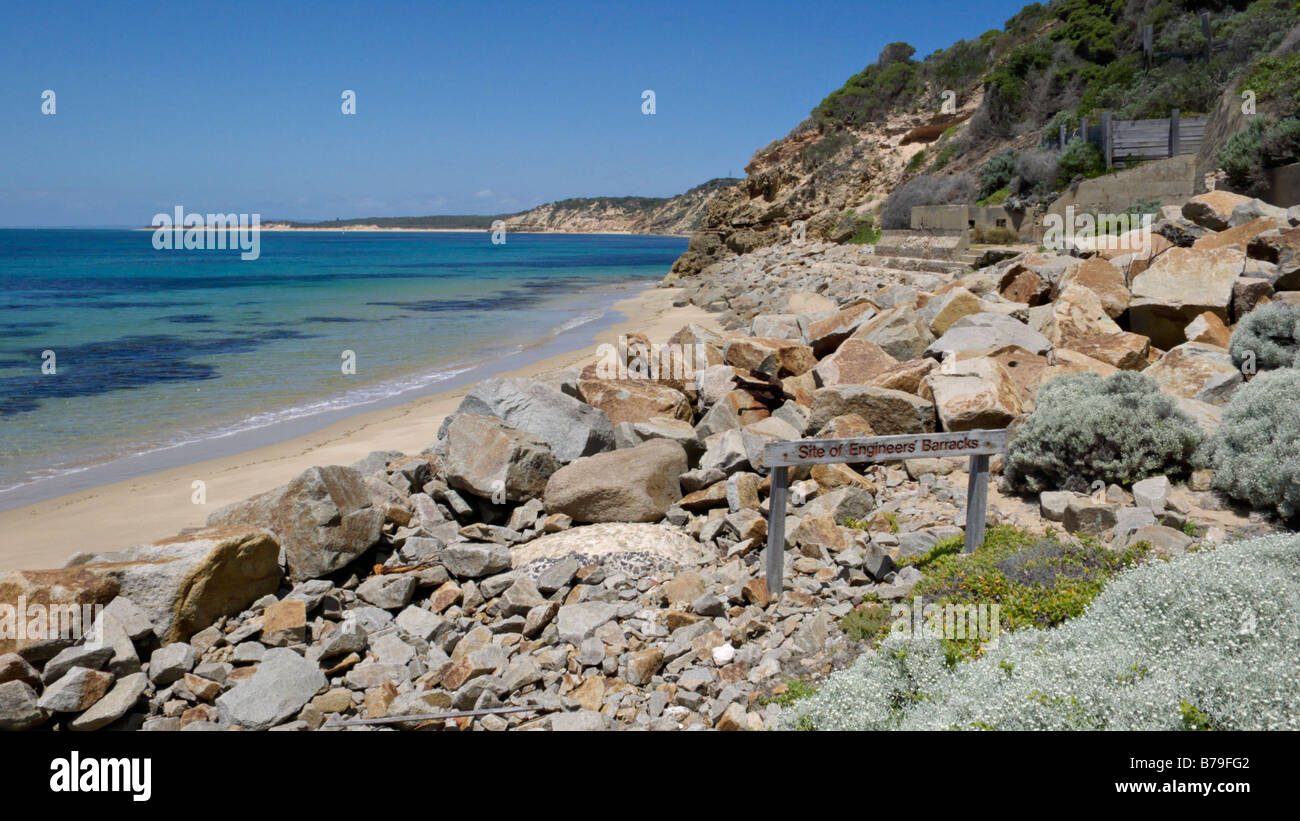 Engineers' Barracks at Port Phillip Bay, Point Nepean National Park ...