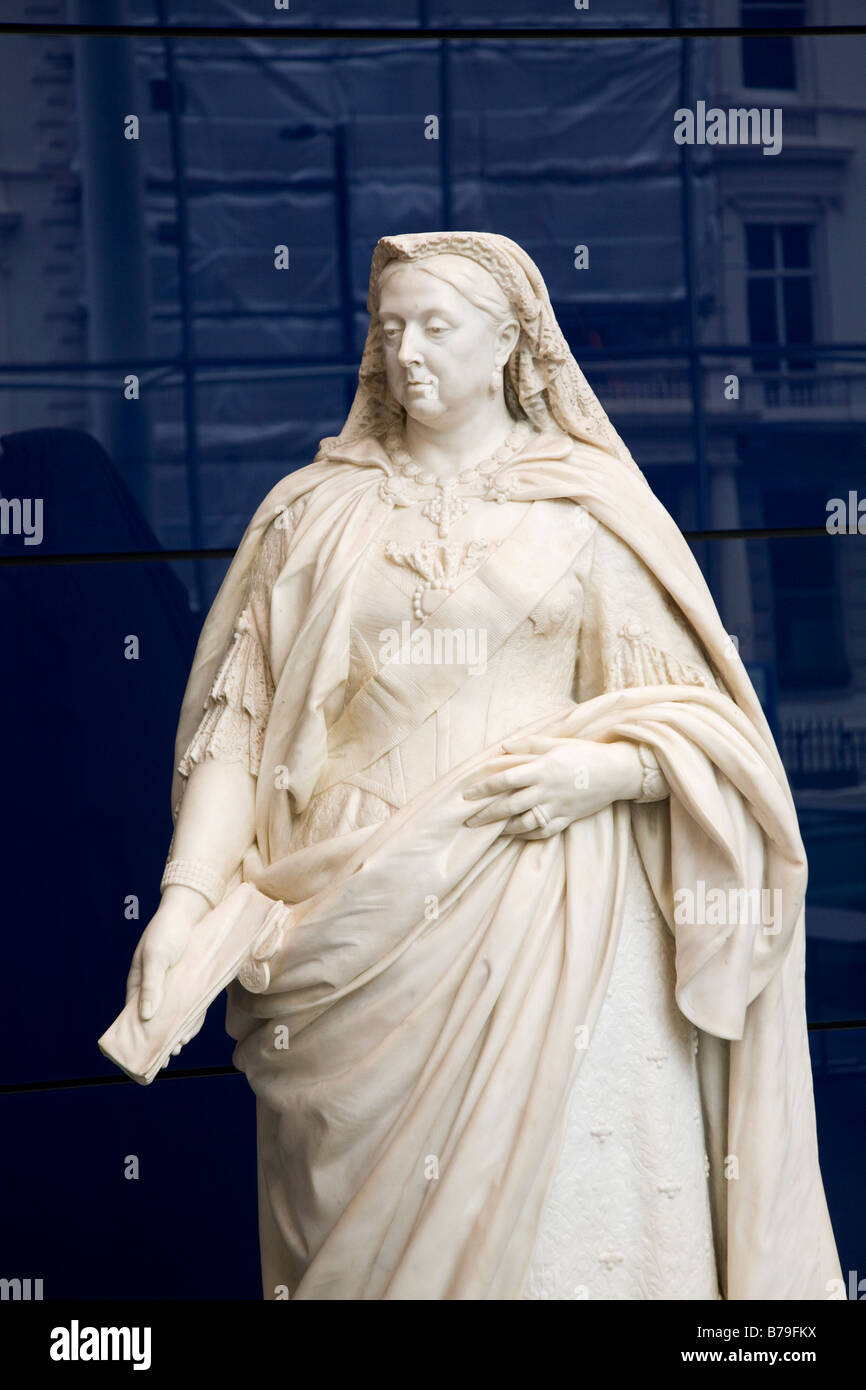 A statue of Queen Victoria (r. 1837 - 1901). Victoria was born in 1819 ...