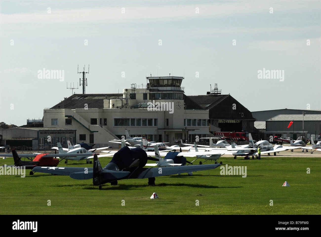 The airfield and main terminal building of Shoreham (Brighton City ...