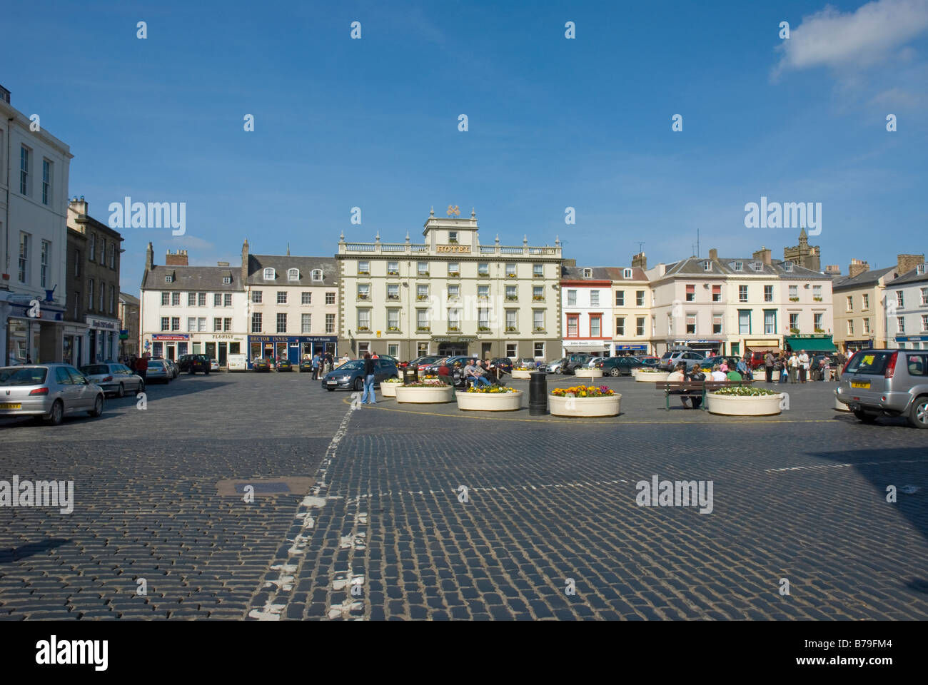 Town Square at Kelso Scottish Borders Stock Photo - Alamy