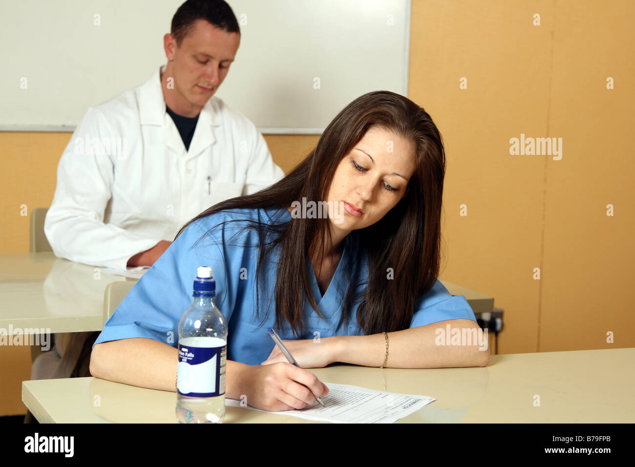 Medical students in an examination Stock Photo - Alamy