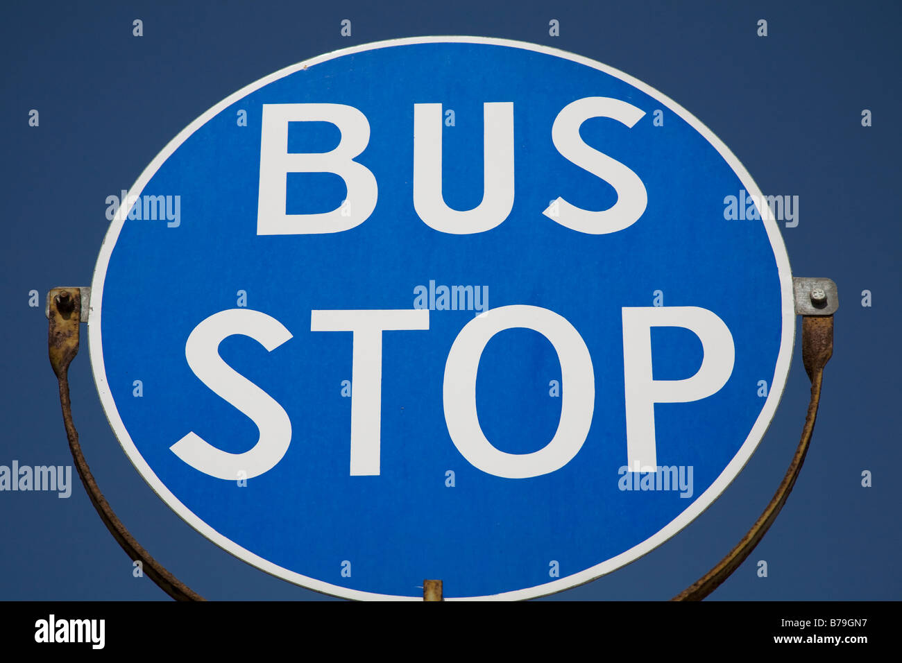 Bus stop sign, Valletta, Malta Stock Photo - Alamy