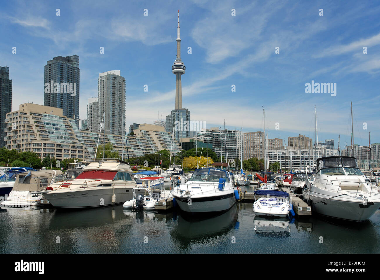 Toronto marina and waterfront apartment buildings Stock Photo - Alamy