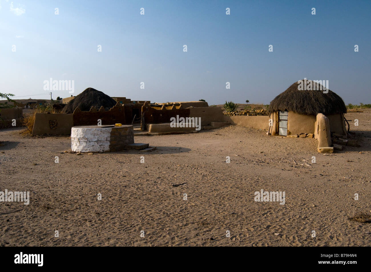 Indian desert village hi-res stock photography and images - Alamy