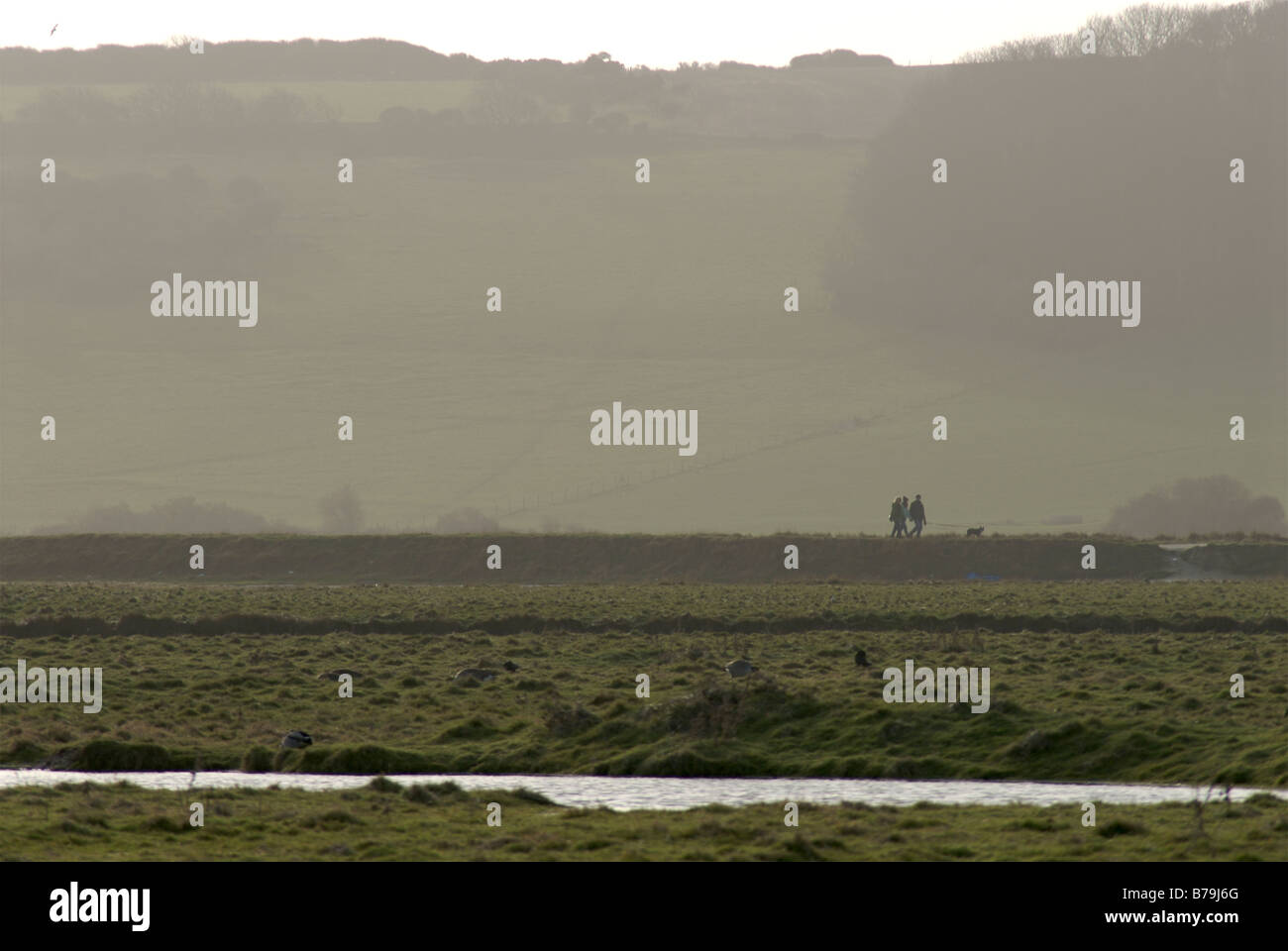 Cuckmere river estuary cuckmere haven hi-res stock photography and ...