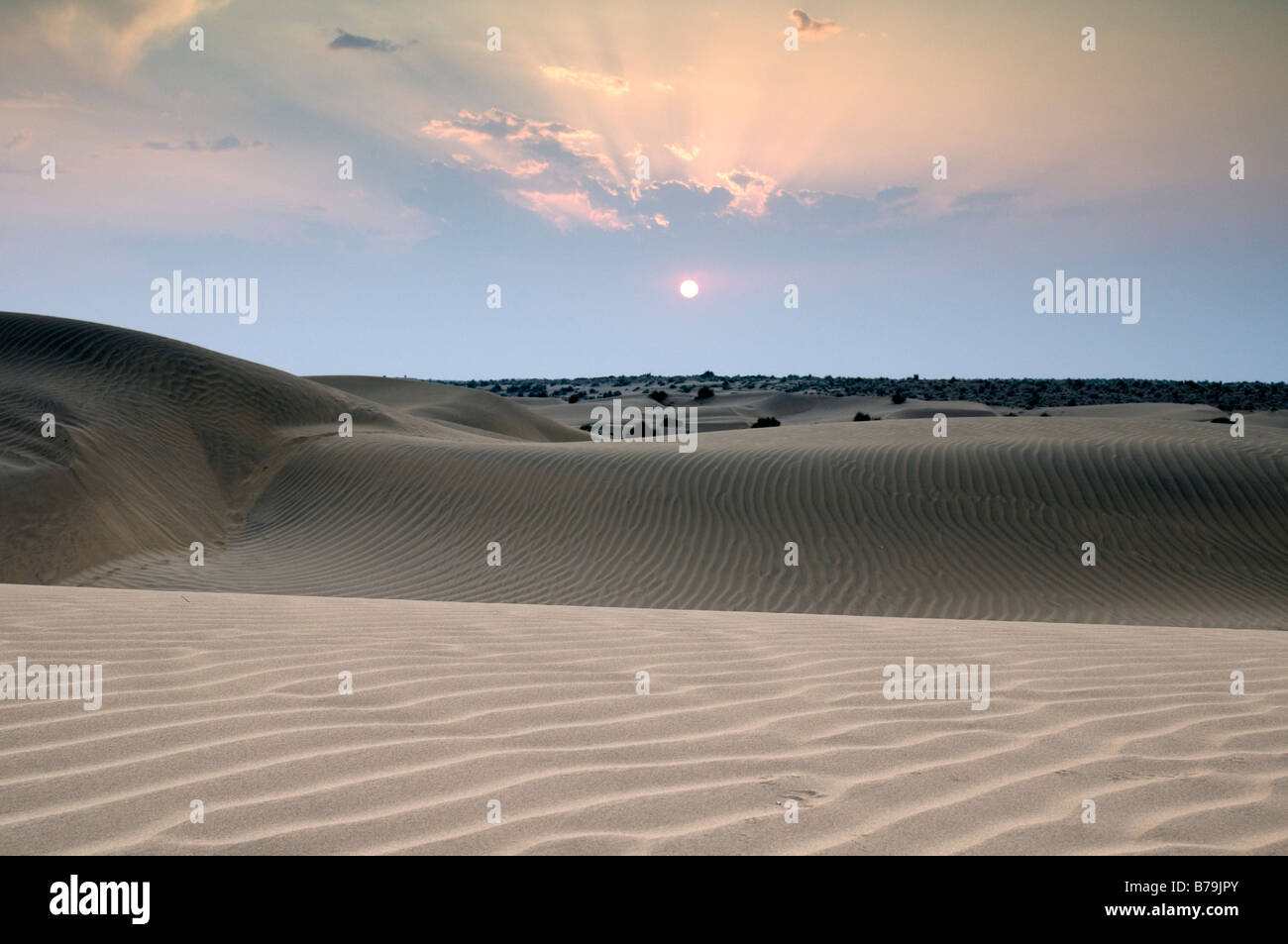 Sand dunes - Thar Desert. Jaisalmer. Rajasthan. India Stock Photo - Alamy