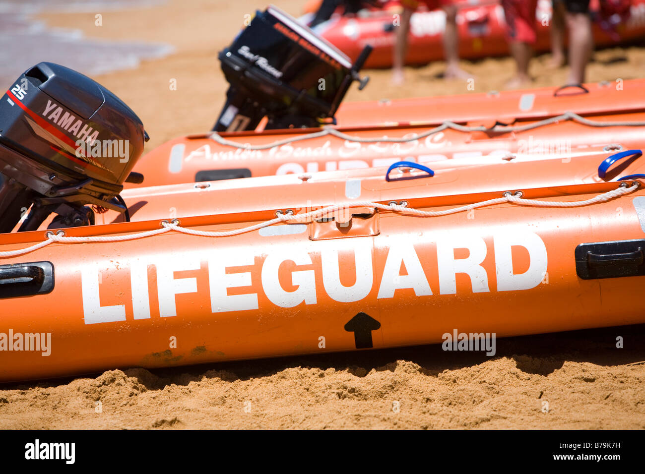 lifeguard ribs on the beach at Avalon,Sydney Stock Photo - Alamy