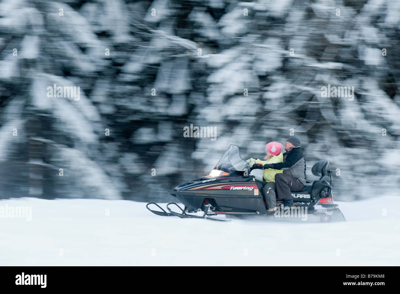 Snowmobile ride on Gubalowka Hill Zakopane Tatra Mountains Podhale ...