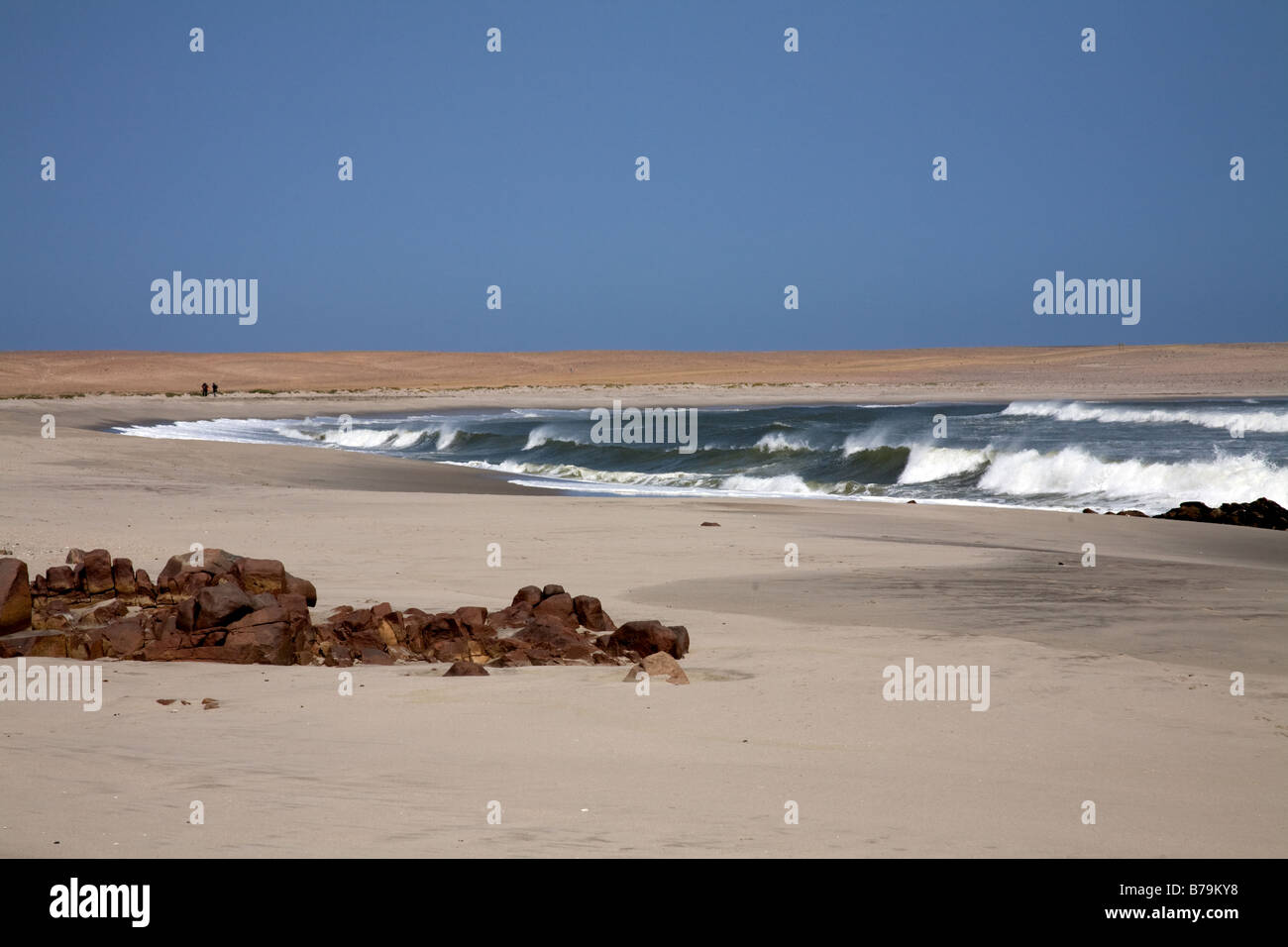 The beach close to the Cape Cross Reserve that harbours Cape Cross ...