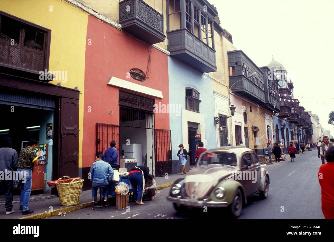 Balconies rimac lima peru hi-res stock photography and images - Alamy