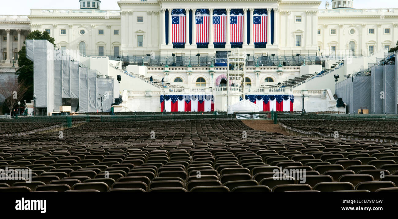 The US Capitol Building, The site of the Presidential Inauguration in ...