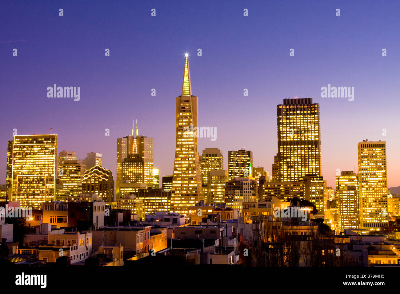 The skyline from telegraph hill hi-res stock photography and images - Alamy