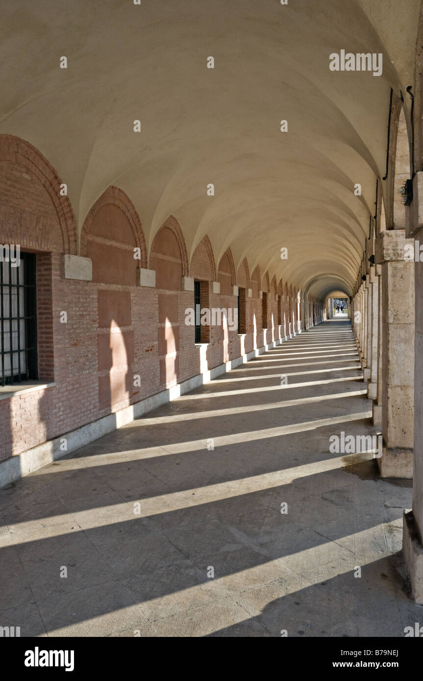 Arches of the Palace and it s surroundings Aranjuez Spain Stock Photo ...