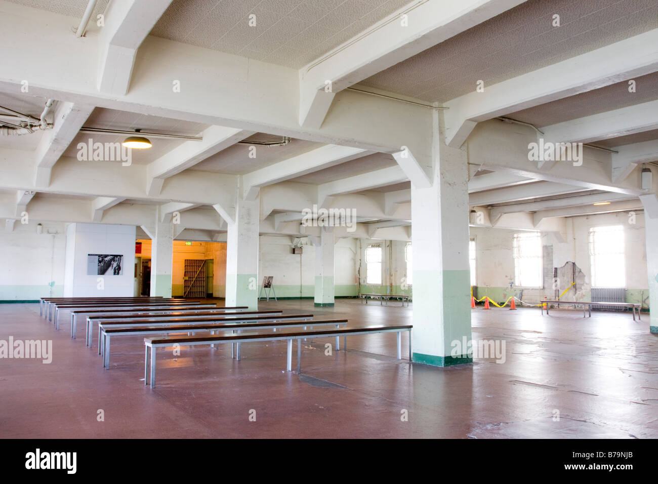 Dining hall in Alcatraz Penitentiary San Francisco USA Stock Photo - Alamy