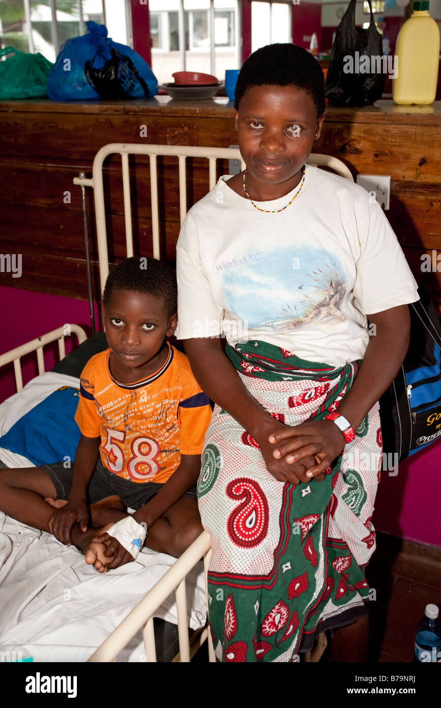 African child recovering from Burkitts lymphoma cancer Ward Mombasa ...
