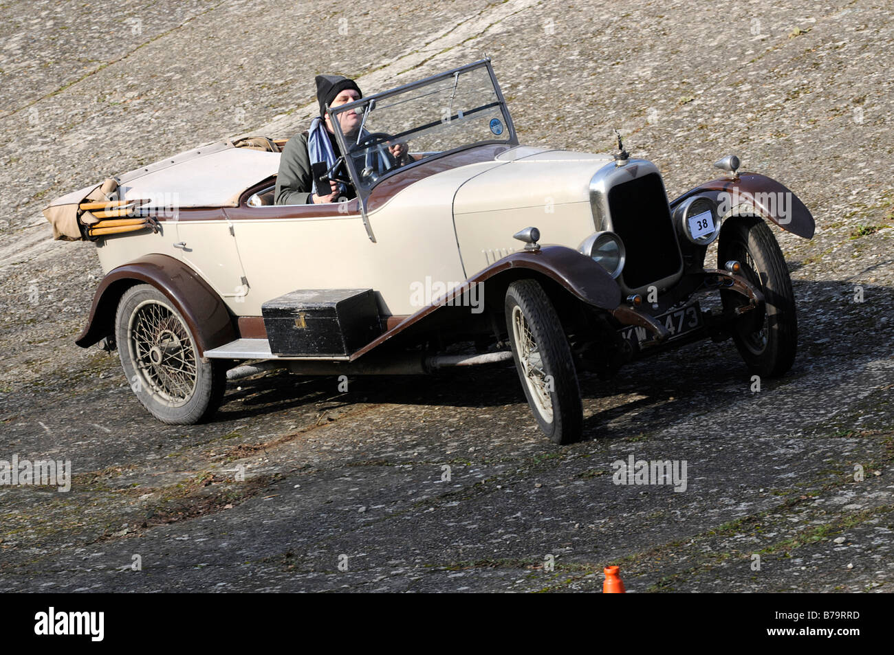 1929 Alvis 12 50 Tourer 1645cc VSCC new year driving tests Brooklands ...
